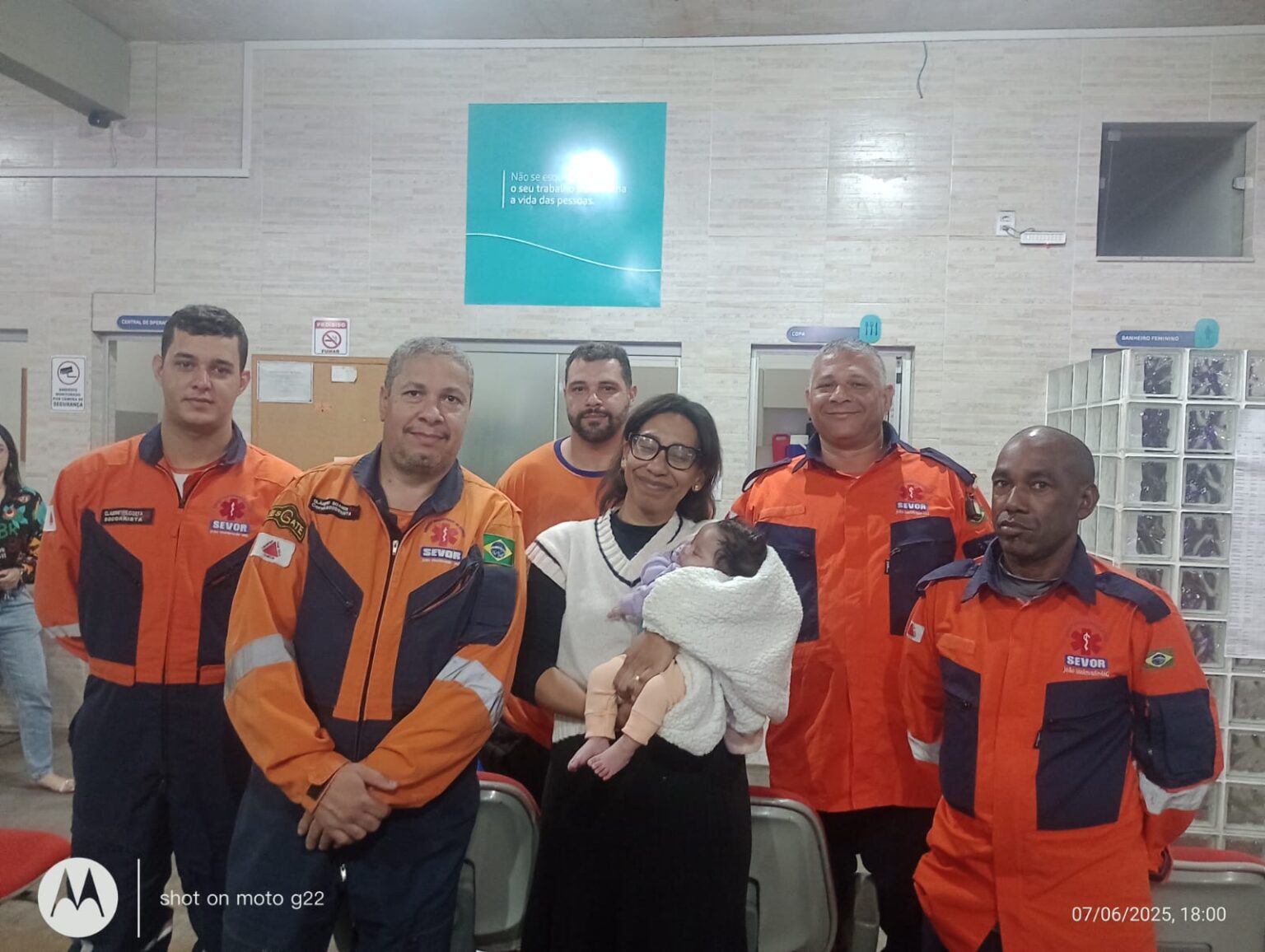 Sevor atende bebê que estava com síndrome do torniquete - Jornal A Notícia